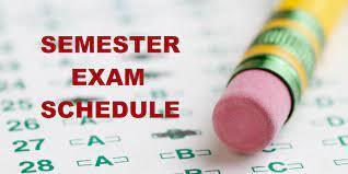 First Semester Exam Schedule | Niceville High School