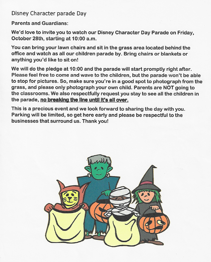 Character Day Parade | Southside Primary School